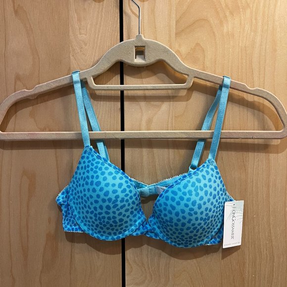 On Gossamer | Intimates & Sleepwear | On Gossamer Blue Polka Dot Bra ...